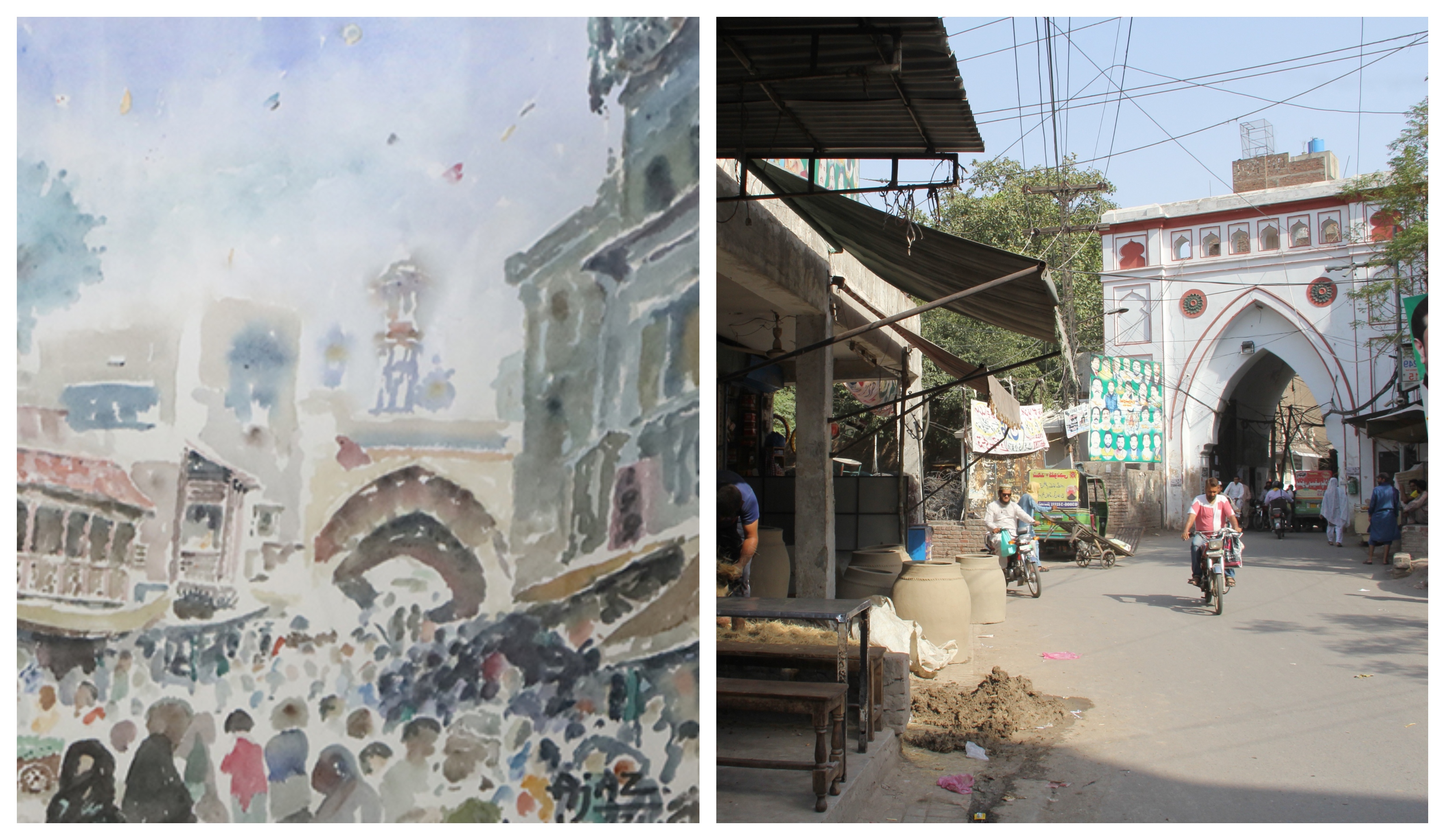 Pakistani master of watercolor preserves Lahore in portraits of a ...