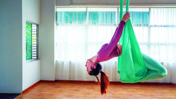 Aerial yoga | Arab News PK
