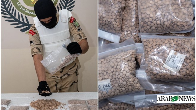 Police thwart attempt to smuggle 1 million amphetamine pills into Saudi ...