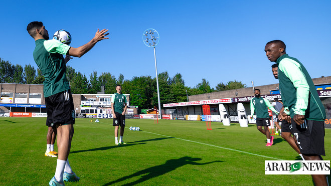 Saudi national team hold training session in Newcastle ahead of ...