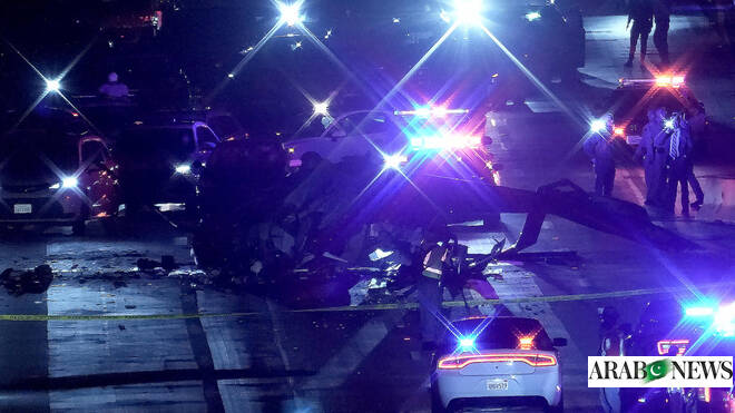 Helicopter crashes onto highway in Sacramento, closing eastbound lanes ...