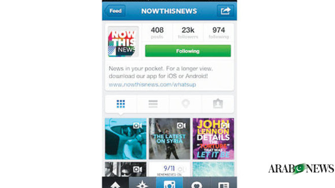 NowThis News makes the most of Instagram | Arab News PK