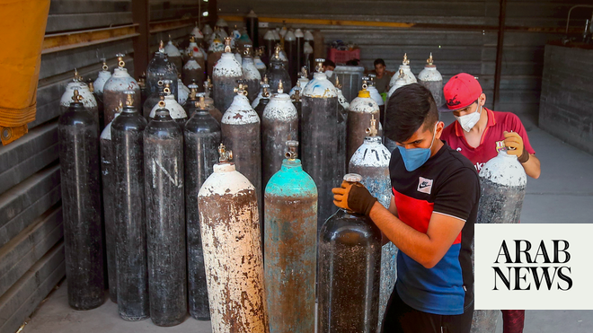 Iraqi factory boosts production of oxygen tanks to cope with virus ...