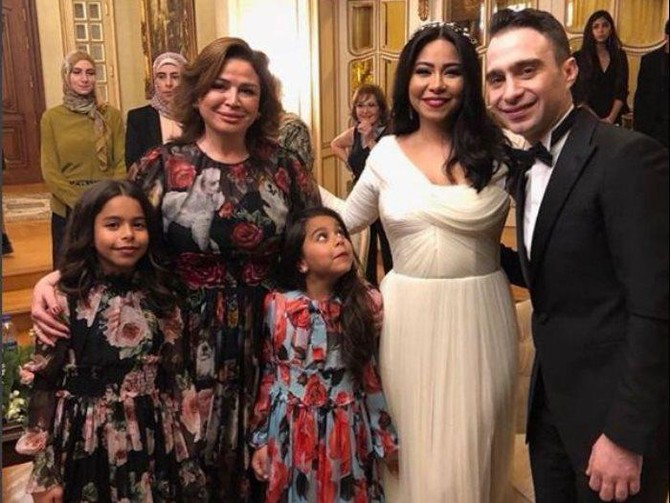 Daughters of Egyptian singer Sherine sparkle in floral Dolce & Gabbana ...