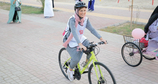 Pink ribbon bicycle ride raises breast cancer awareness in Jeddah ...