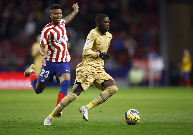 Dembele earns Barca La Liga advantage in tense Atletico triumph | Arab ...