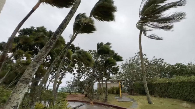 Typhoon Mawar pounds Guam with destructive winds | Arab News PK